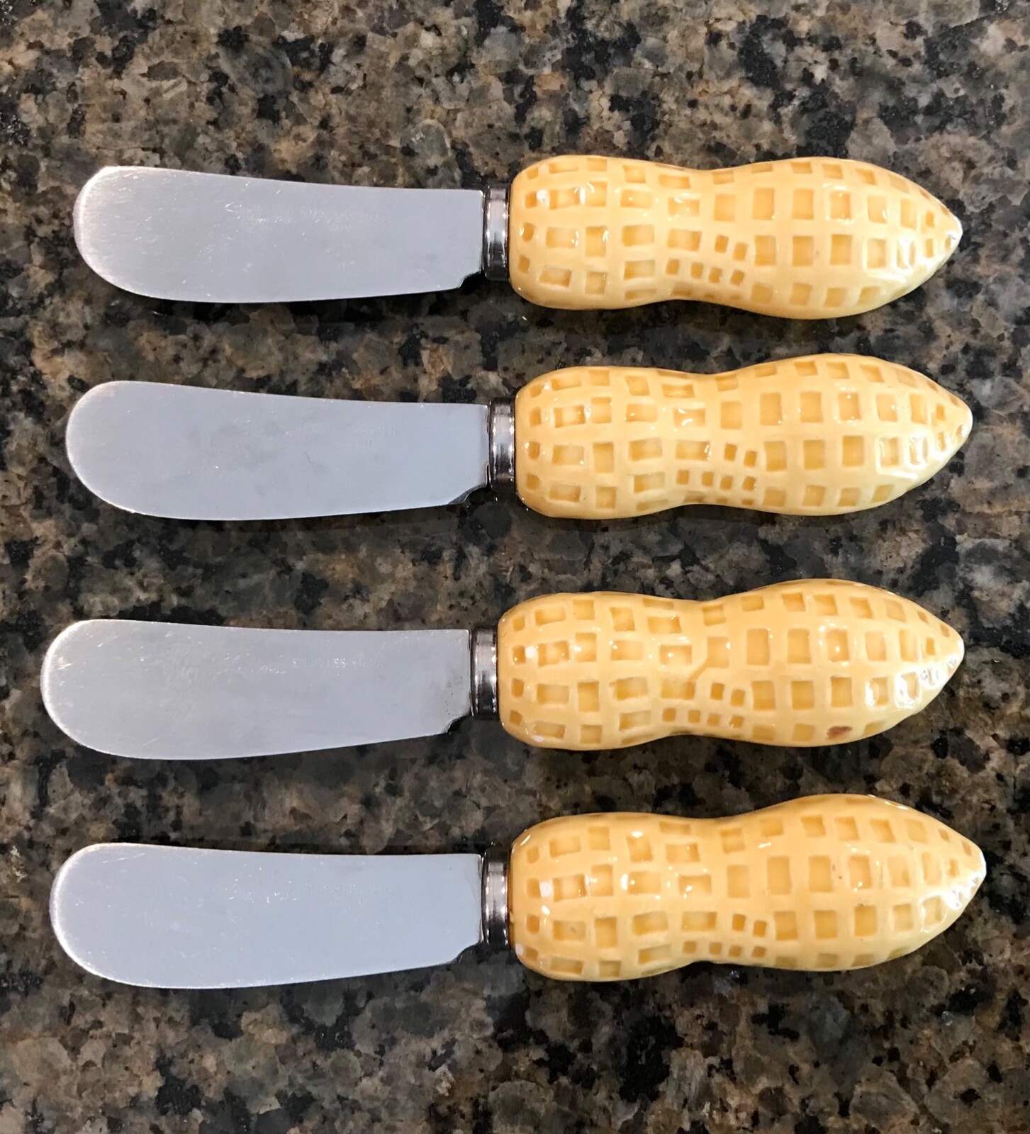 Vintage SHAFFORD Spread Knife w/ Ceramic Peanut Handle Japan | eBay