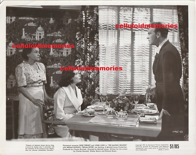 Original Photo 1951 The Mating Season Thelma Ritter Gene Tierney John ...