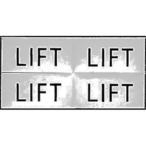 Bernard Engraving Pressure Sensitive "Lift" Identi-Labels - Pack of 4 ...