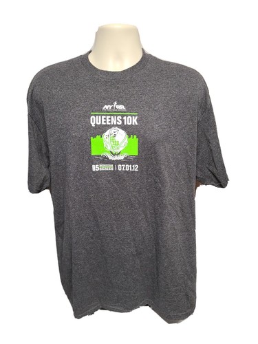 2012 NYRR Queens 10k 5 Borough Series Mens Gray XL TShirt | eBay