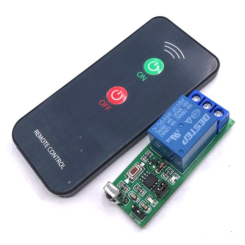 1 Channel Infrared Remote Control Relay Learning Remote Control Switch ...