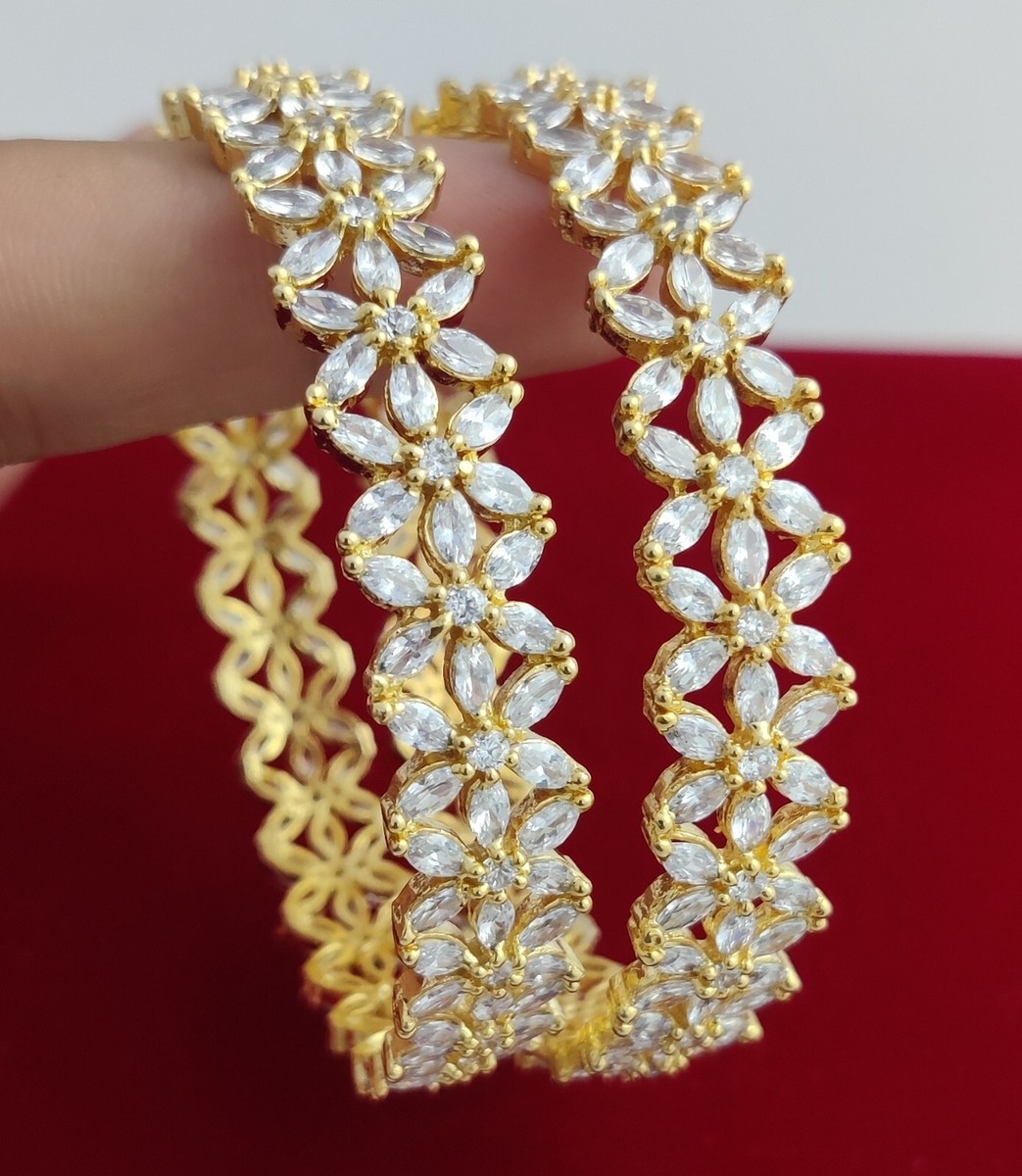 Diamond Bangles Indian Style