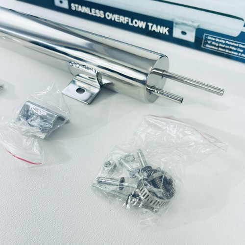 New 13” Overflow Tank Polished Stainless Steel Kit United Pacific A6130 ...