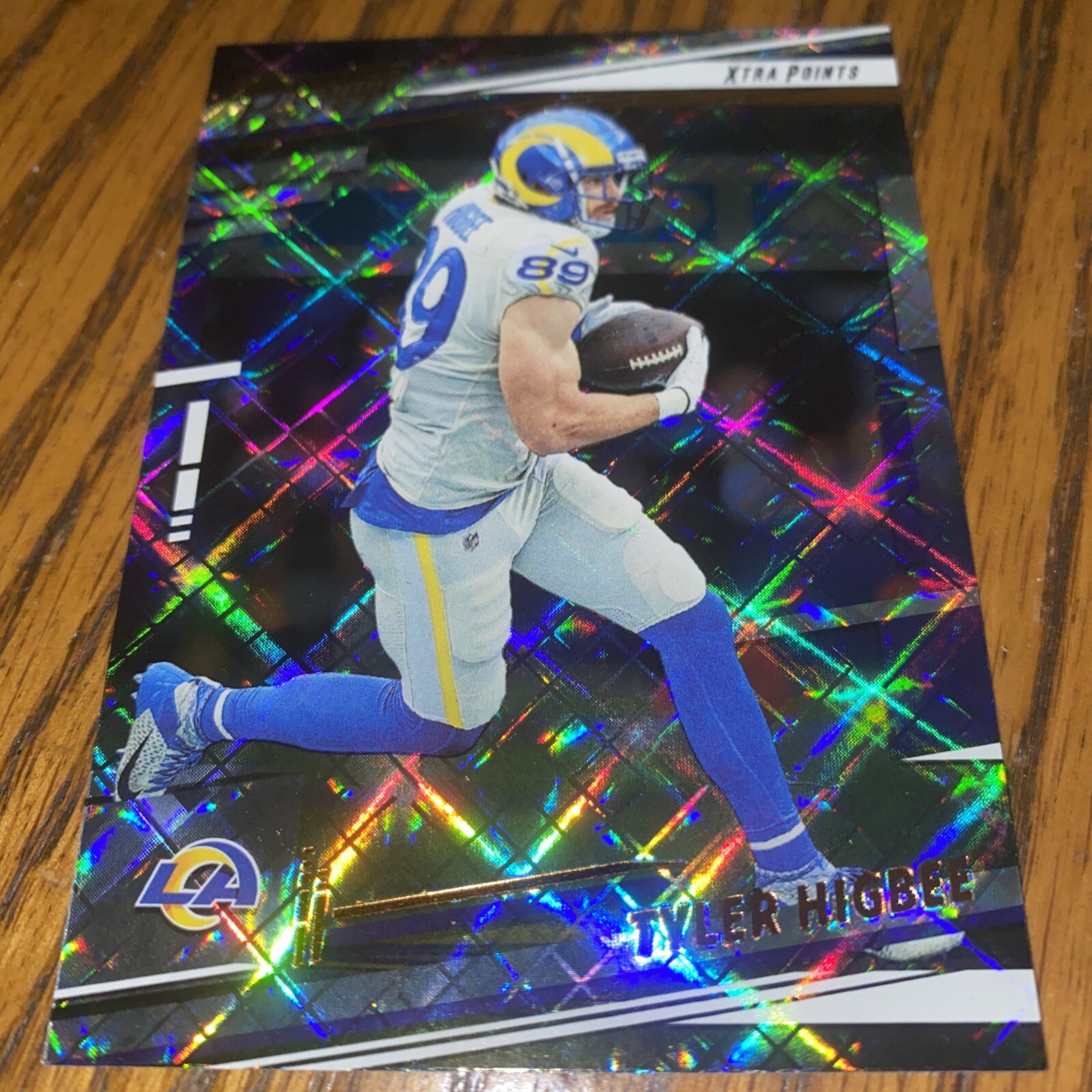 TYLER HIGBEE 2022 Prestige Xtra Points Diamond Parallel Card #166 Rams ...