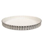 New White Metal Cottage Chic FLUTED CANDLE PAN Tray Pillar Jar ...