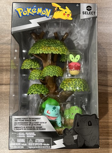 Pokemon Select Summer Forest Environment with 2" Bulbasaur & Applin ...