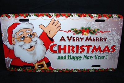 MERRY CHRISTMAS NOVELTY LICENSE PLATE NEW YEAR SEASONAL SPIRITUAL HAPPY ...