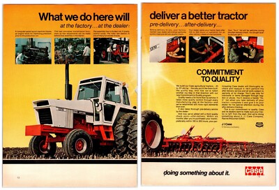 Vintage 1972 Case 1370 Tractor - Original 2 Page Ad (11in x 17in ...