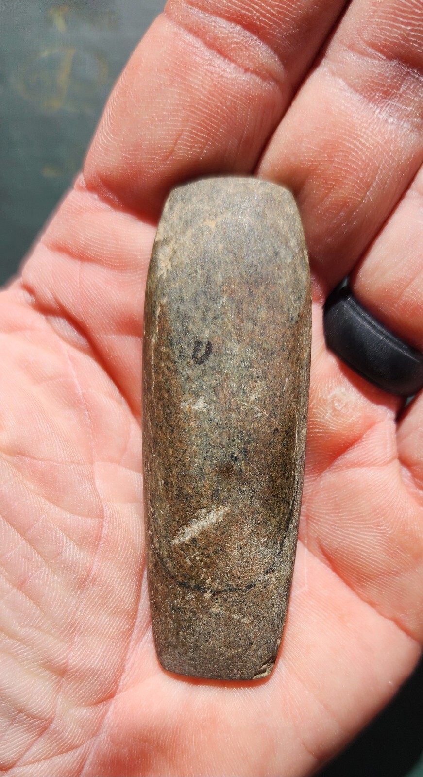Authentic Ancient Native American Artifacts Arrowheads Bar Amulet 3 In
