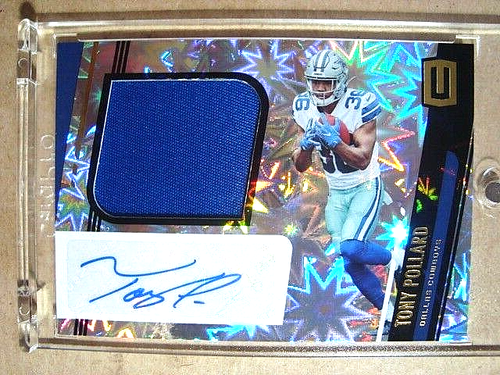 2019 Tony Pollard Panini Unparalleled Rookie Autograph Patch RC /75 ...