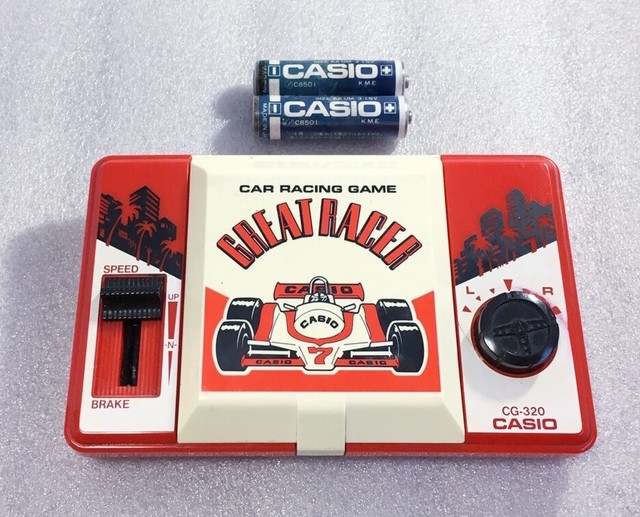 Casio Great Racer Cg-320 Car Racing Game Watch Japan Vintage RARE for ...