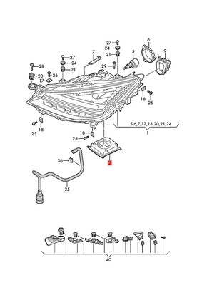Genuine VW Power Module For Main Light Electronics 992941571AE | eBay
