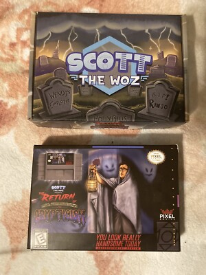 Scott The Woz Mysterious Game Of Crypticysm (SNES) BOX ONLY | eBay