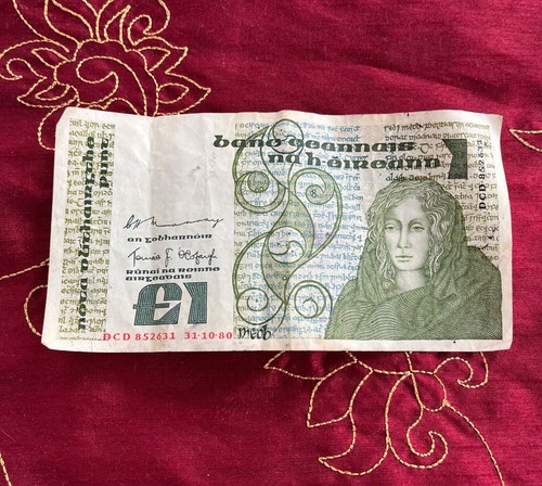 1980 CENTRAL BANK OF IRELAND 1 POUND note | eBay