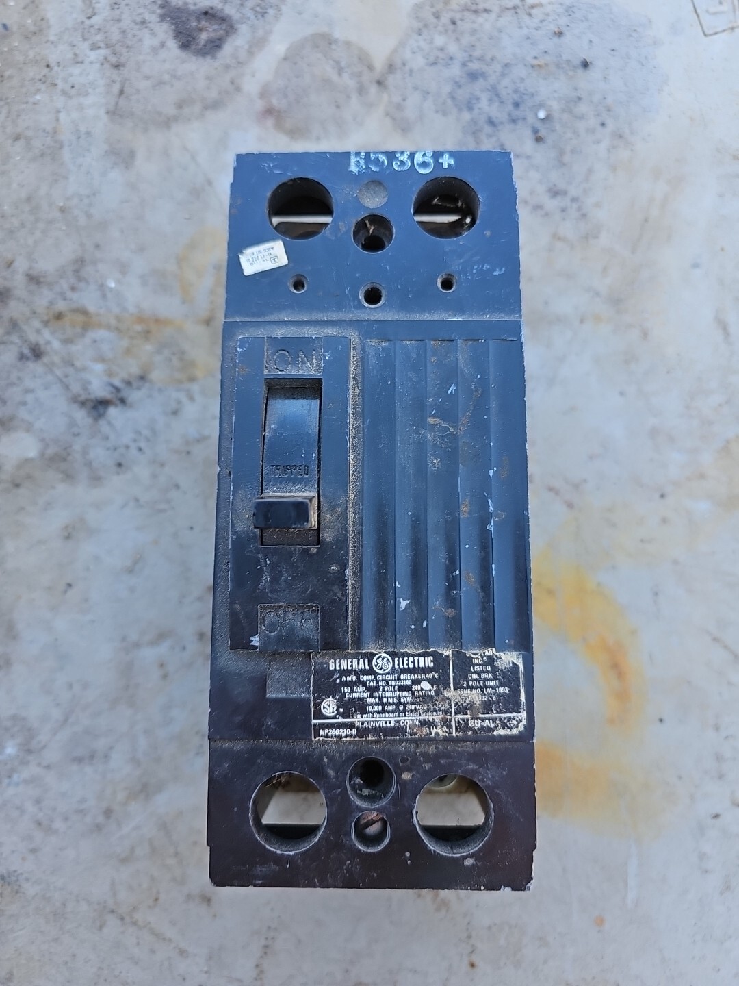 General Electric GE TQD22150 150Amp 2Pole 240VAC Circuit Breaker | eBay