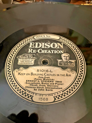 Edison Diamond Disc Record #51016 "Building Castles in the Air" Stevens ...