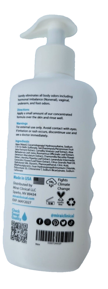 Mirai Clinical Body Wash for Strong Body Odor Renewing Body Purifying 9 ...