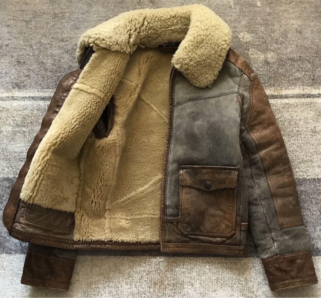 Vintage Polo By Ralph Lauren M-445 Leather Flight Jacket Bomber Jacket ...
