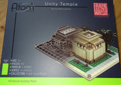 Unity Temple Atom Brick Premium Building Model Kit Block Frank Lloyd ...