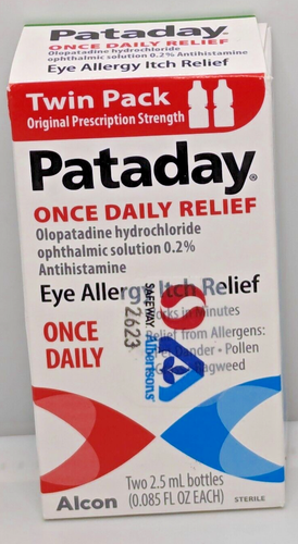 Pataday Once Daily Relief, Twin Pack, Two 2.5 ml Bottles. Expires 2/ ...