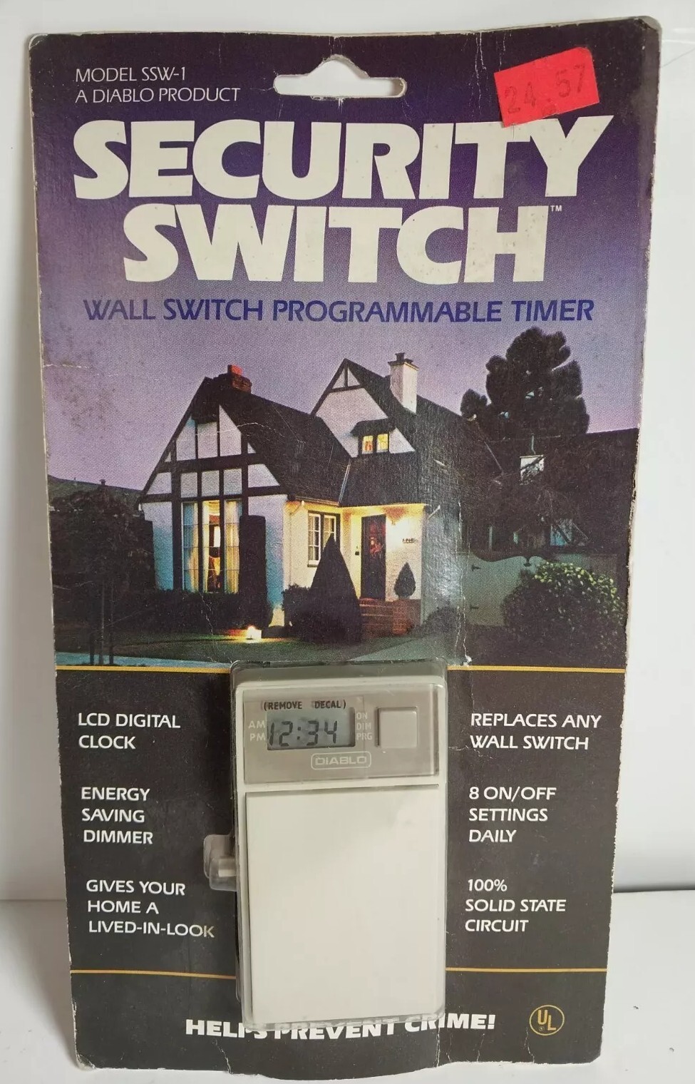 Diablo Digital Wall Switch Programmable Timer Security Switch Model SSW ...