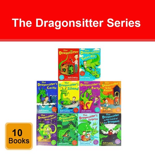 The Dragonsitter Series Collection 10 Books Set by Josh Lacey Childrens ...