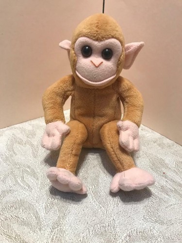 24K BEANIE BOPPERS SEE NO THE MONKEY 1996 PLUSH STUFFED ANIMAL SPECIAL ...