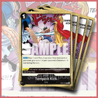 ONE PIECE TCG: Tempest Kick OP07-096 x4 Rare | 500 Years in the Future🔥 | eBay