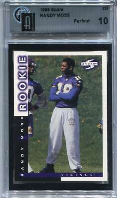 1998 Score 235 Randy Moss Rookie GAI 10 PERFECT | eBay