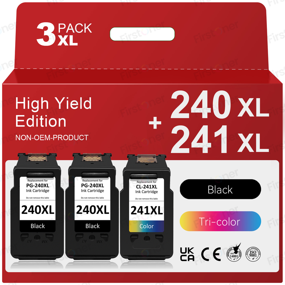 PG-240XL CL-241XL Ink Cartridge for Canon PIXMA MG2120 MG3220 MG3620 ...