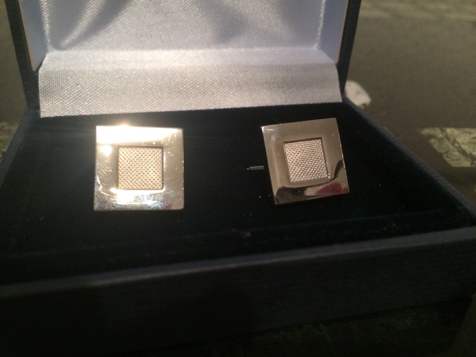 Osborne Cufflinks silver textured | eBay