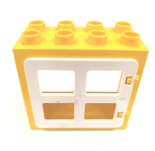 Lego Duplo Windows With White Hinges For Lego Duplo Ville Houses Yellow ...