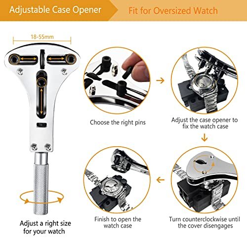 Watch Repair Kit 149 pcs Watch Adjustment Tool Kit Watch Band Tool Kit ...