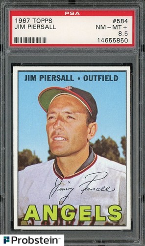 1967 Topps #584 Jimmy Piersall Angels PSA 8.5 NM-MT+ | eBay