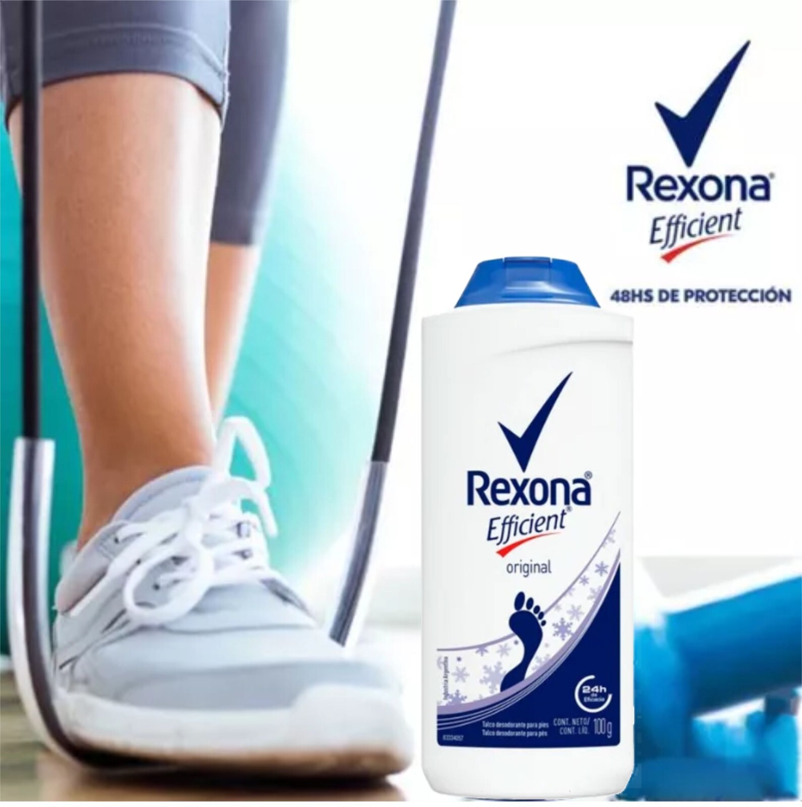 Rexona efficient talco para pies deodorant foot talcum powder 100g-PACK ...