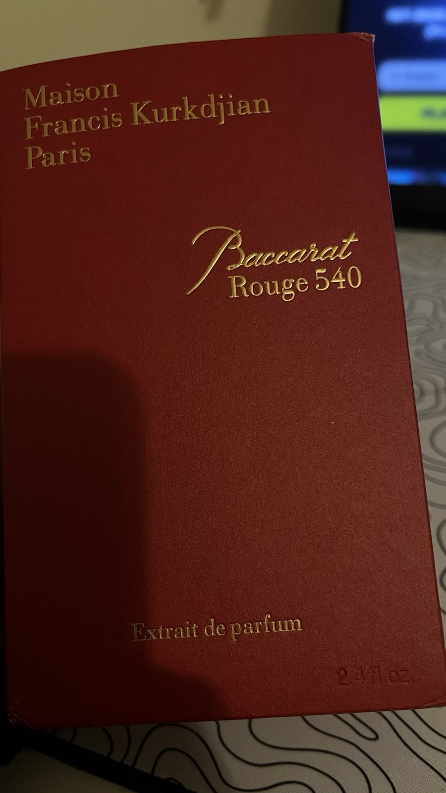 Baccarat Rogue 540 Cologne 2.4 fl oz Made In France. Full Bottle with ...