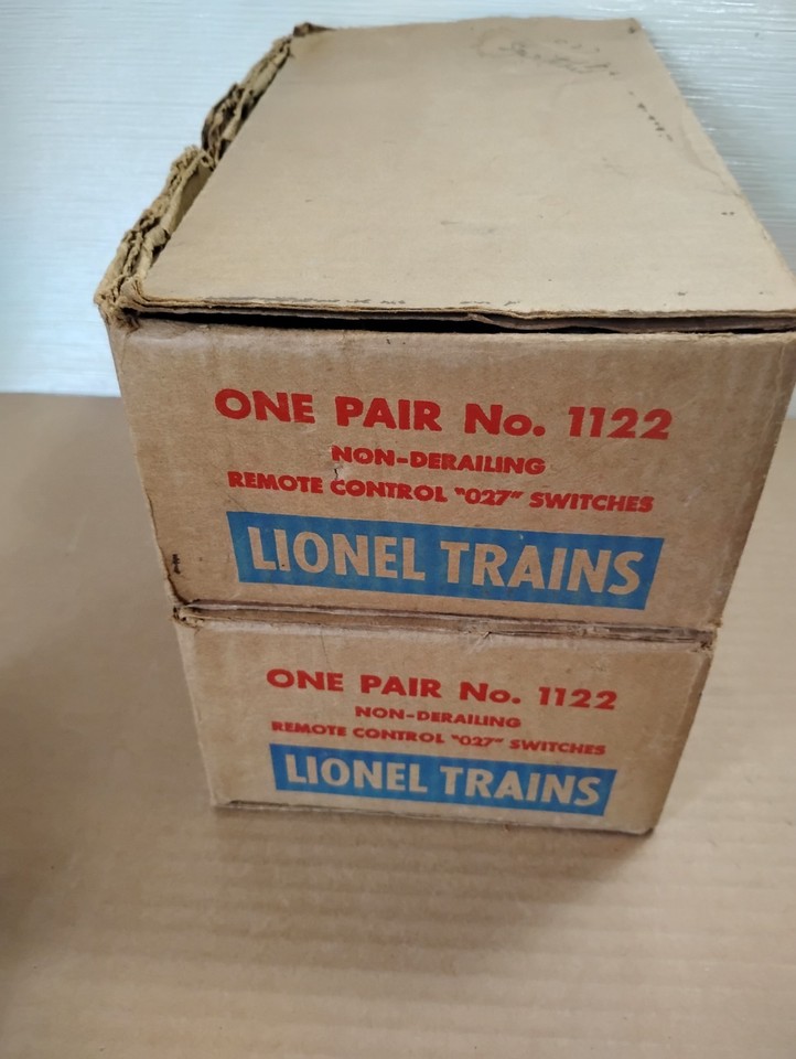 Lionel 027 Remote Control Train Switches, 4 Pair In Original Box, No ...