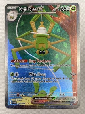 Spidops EX 243/198 SIR Special Illustration Rare Pokemon TCG Scarlet ...
