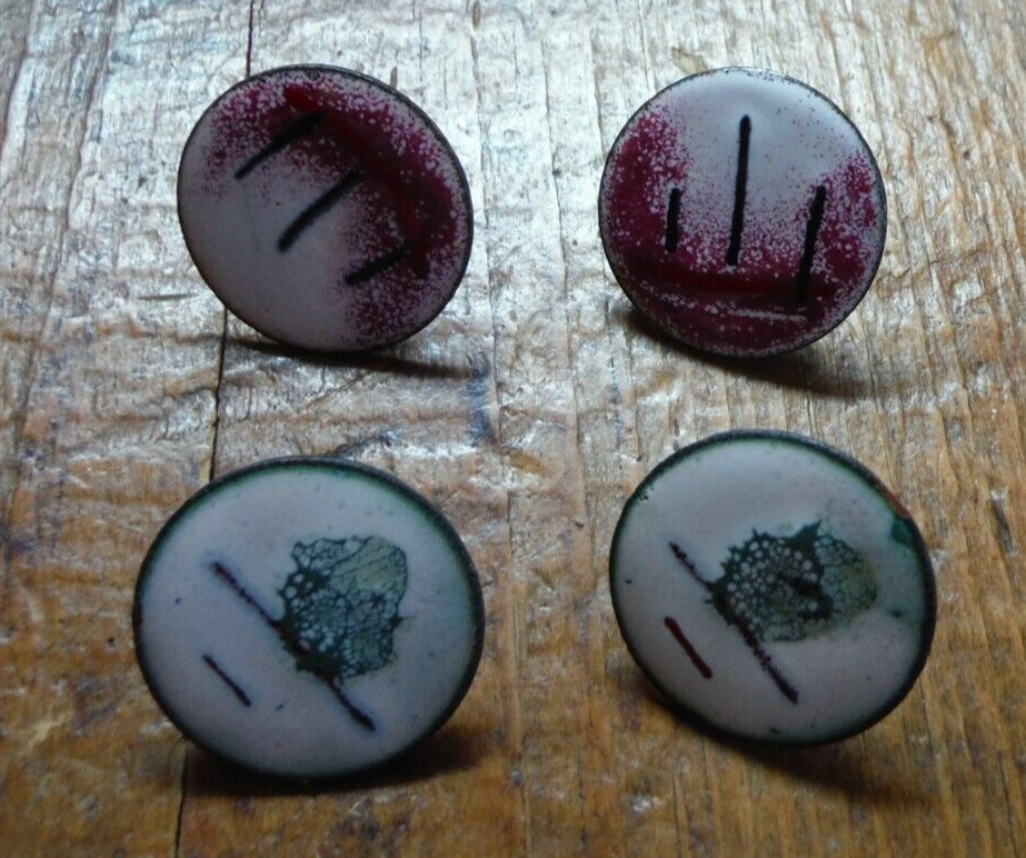 Vintage Mid-Century Enamel/Copper Hand-Made Screw Cli… - Gem