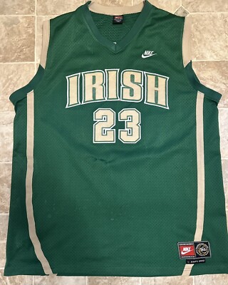 Nike LeBron James Irish High School Jersey Mens 2XL XXL *Flaws* | eBay