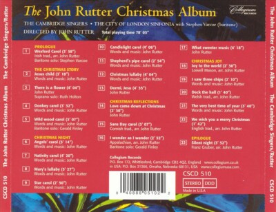 THE JOHN RUTTER CHRISTMAS ALBUM NEW CD 40888051022| eBay