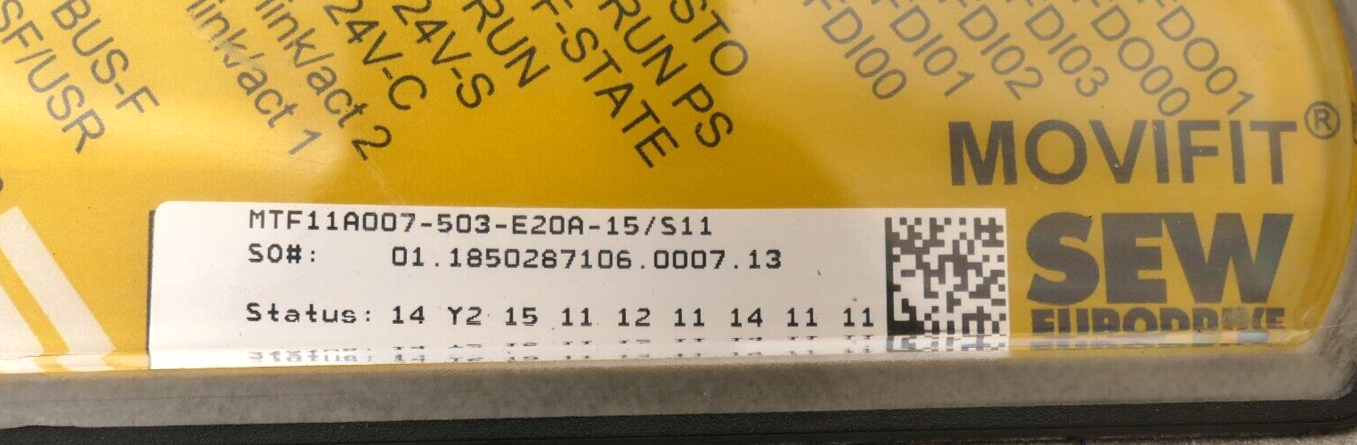 SEW Eurodrive Movifit Elektronikbox | MTF11A007-503-E20A-15/S11 | eBay.de