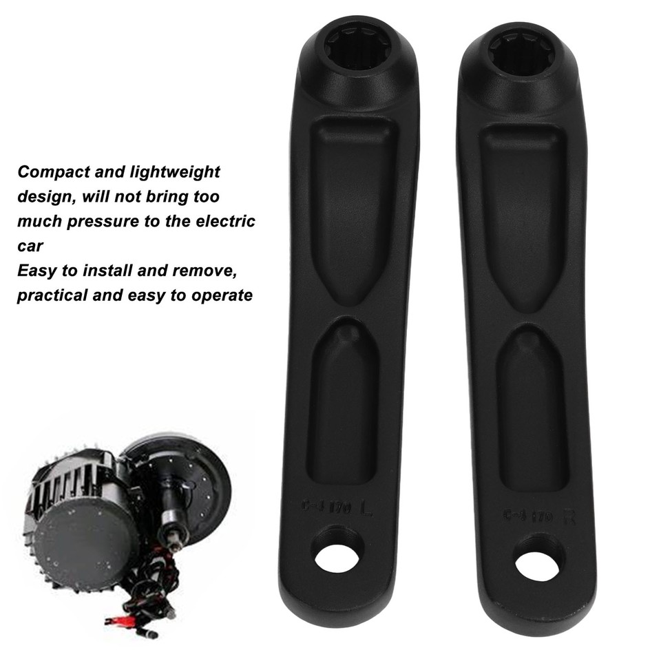 Aluminum Alloy Crank Arm Set 170mm Lightweight Design ISIS Spline Hole ...