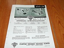 Vintage Clinton 2 Cycle Panther Engine Motor Go Kart Mini Bike for sale ...