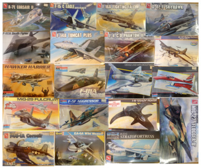 Factory Sealed Model Airplane Kits - AMT, Monogram, Revell - 1:48 & 1: ...