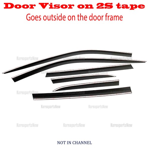 2017-2024 Volvo XC90 Window Wind Deflector Door Visor Rain Sun Guard ...