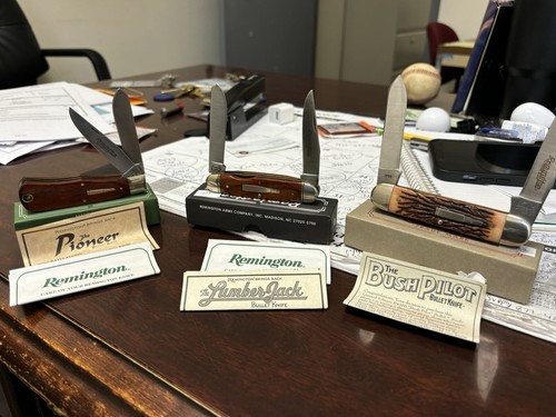 Lot 3 NIB Vintage Remington Bullet Knives. Collectors Edition R4356 ...