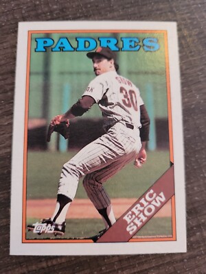 Eric Show #303 1988 Topps Baseball Card | eBay