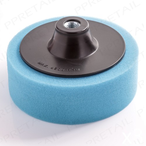 6" MEDIUM FOAM SPONGE POLISHING HEAD M14 Thread Valeting Buffing ...