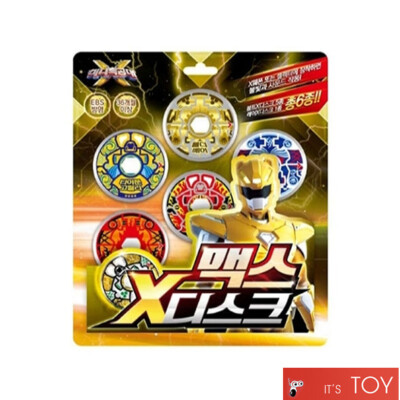 Miniforce Mini Force X MAX X-DISK SET Yellow Ranger 6-Disks for weapon ...